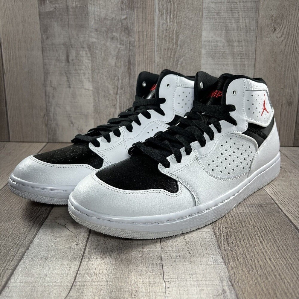 Jordan Access Men's Basketball Sneakers White Black R… - Gem